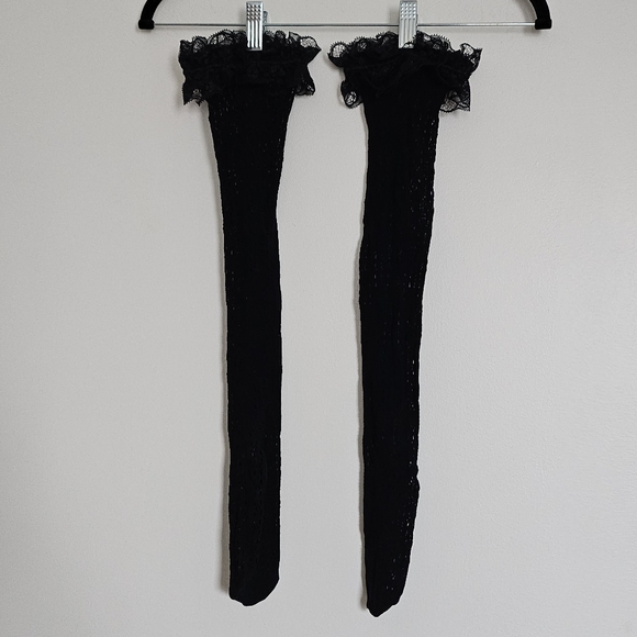 ma*rs | Accessories | Mars Agejo Gyaru Jirai Black Crochet Style Lace ...
